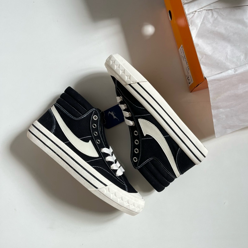 Jual Sepatu Compass Retrograde Hi Black White Original/Sale Sepatu ...