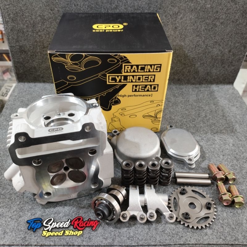 Jual BLOK HEAD CPO CYLINDER HEAD 4 KLEP 19/22MM YAMAHA MIO / NOUVO ...