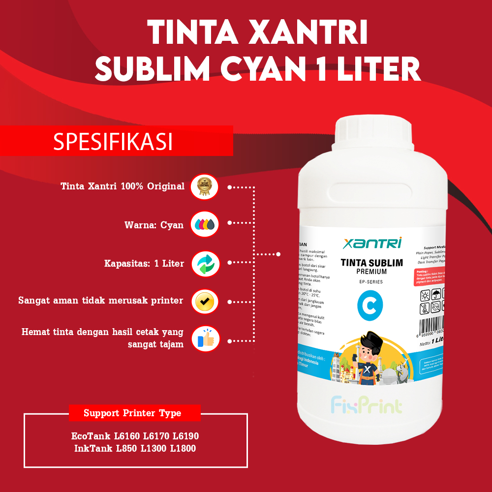Jual Tinta Sublim Printer Epson 003 Sublimation Ink Sublime L1110 L3110 ...