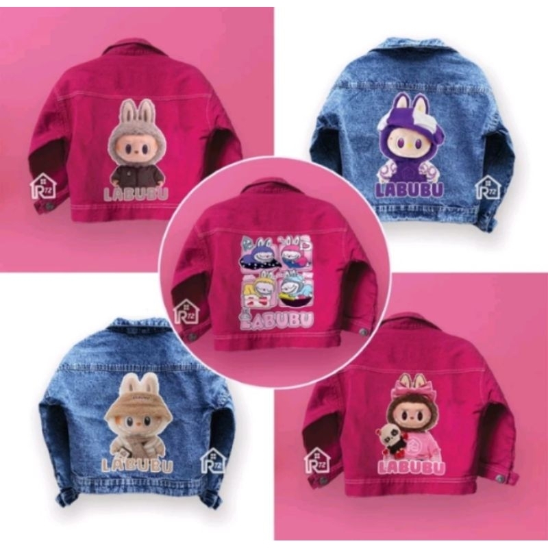 Jual Jacket LABUBU Jeans outer anak perempuan dan laki laki , karakter ...