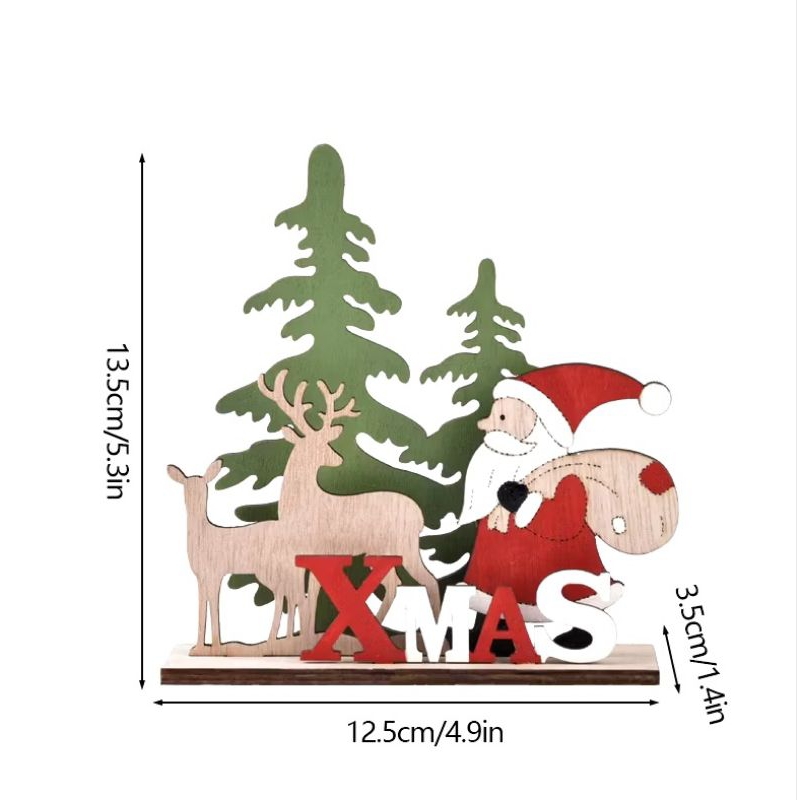 Jual Hiasan Meja Santa Xmas Merry Christmas Hiasan Natal | Shopee Indonesia