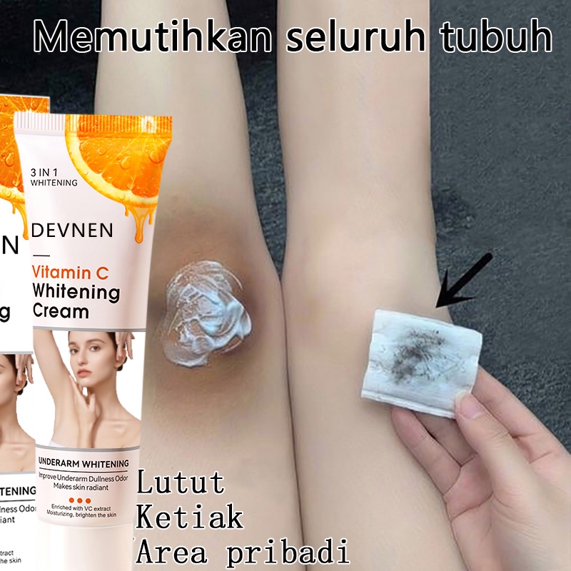 Jual Krim Pemutih Ketiak Vitamin C Underarm Whitening Cream Miss V Pemutih Selangkangan ...
