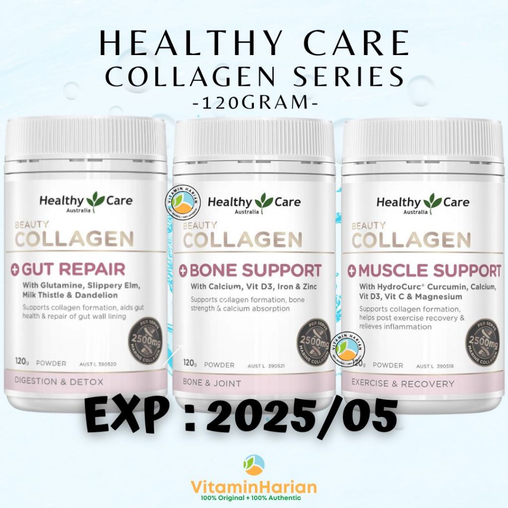 Jual Healthy Care Beauty Collagen Series Muscle Gut Repair Bone Support ...