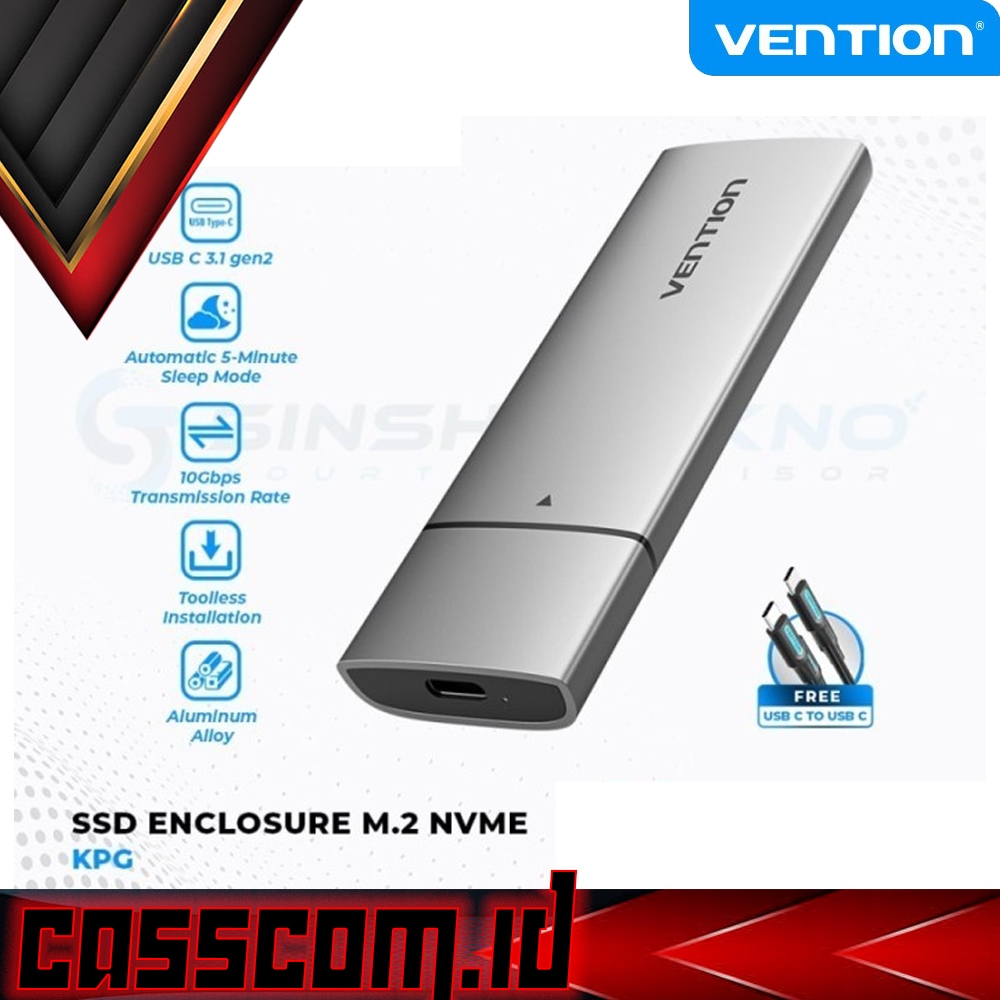 Jual Casing NVME Vention M.2 M2 NVMe Case SSD Enclosure - KPG | Shopee ...