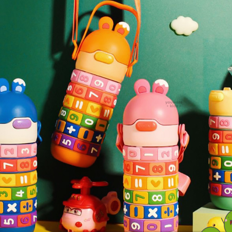 Jual Botol Anak Matematika / Botol Stainless Steel Belajar Hitung Angka ...