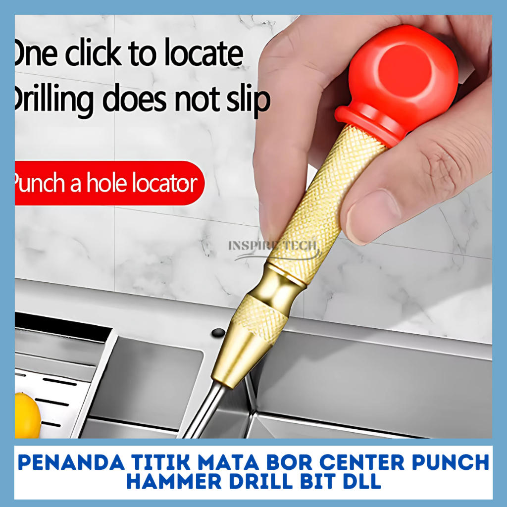 Jual CENTER PUNCH RUBBER ALAT PENANDA TITIK BOR 130MM WITH KARET RUBBER ...