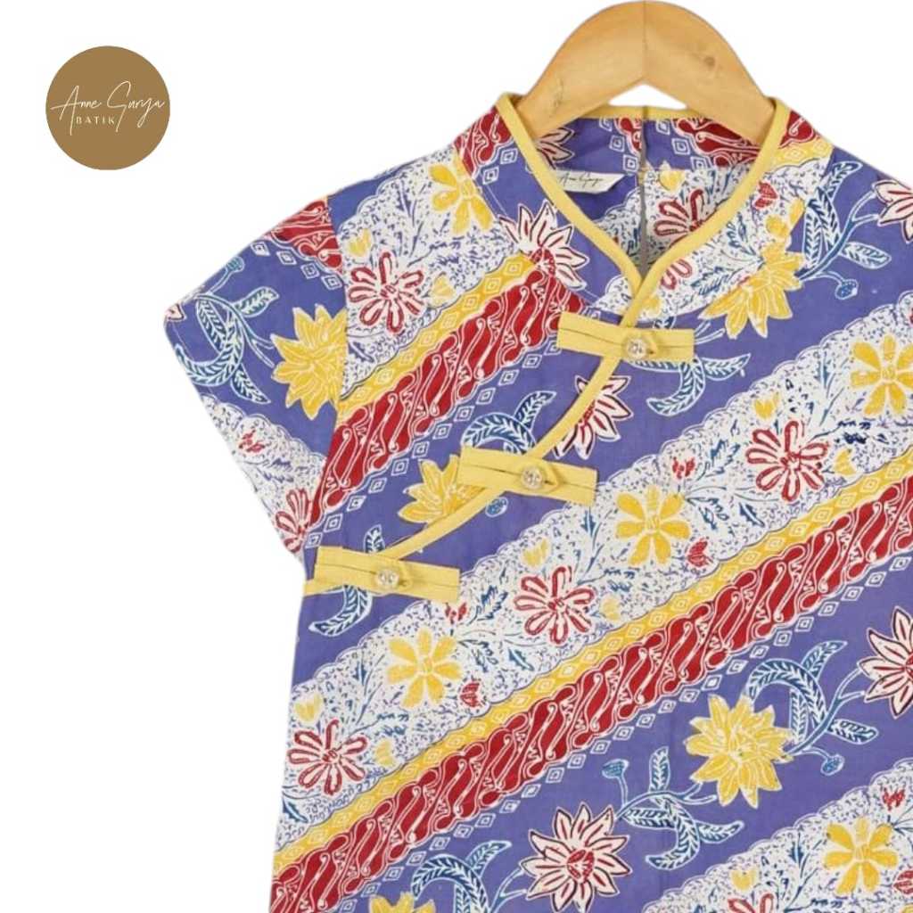 Jual Cheongsam batik top Annesurya small sleeves 02141024/atasan blus ...