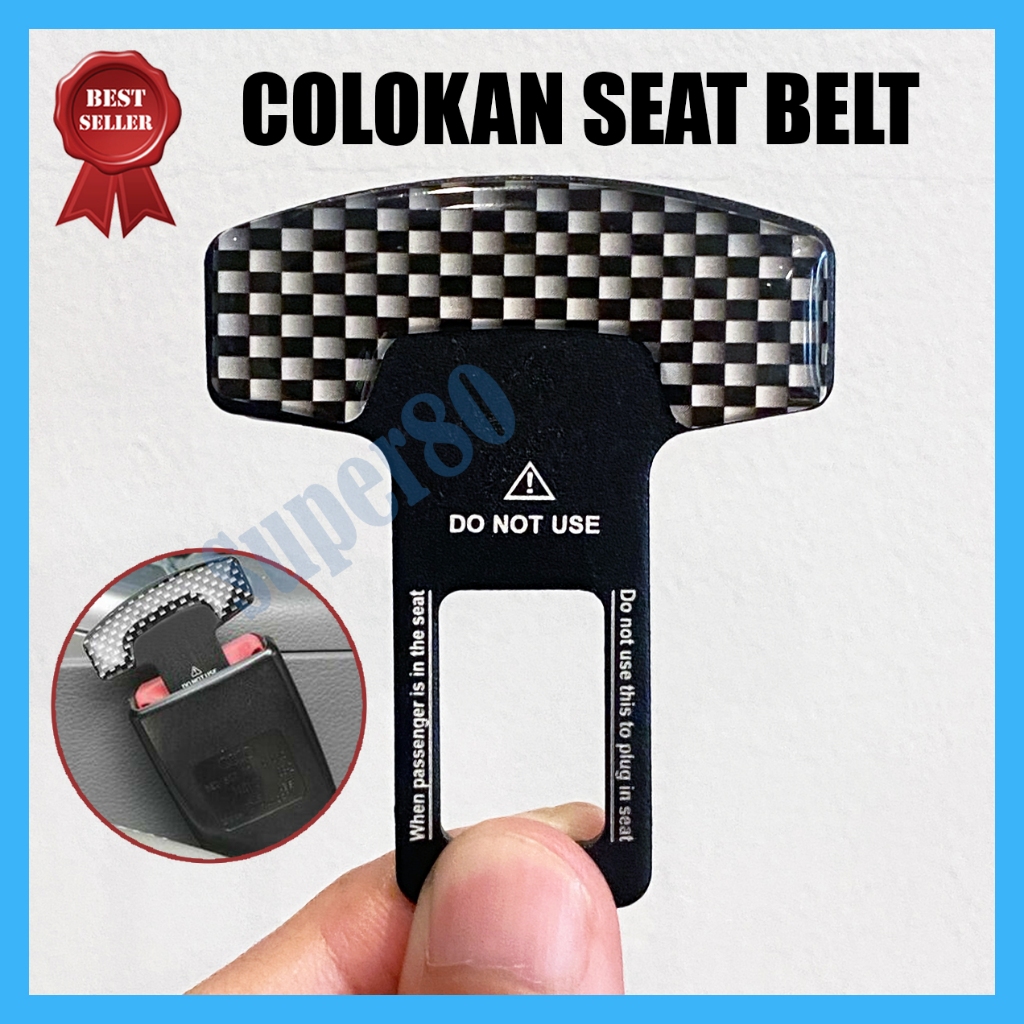 Jual Colokan Seat Belt Logam Carbon / Polos Buckle SeatBelt Safety ...