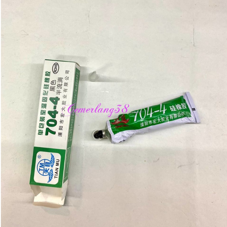 Jual Thermal Glue + Sealant Silicone Grease Tian Mu 704 Hitam / Black ...