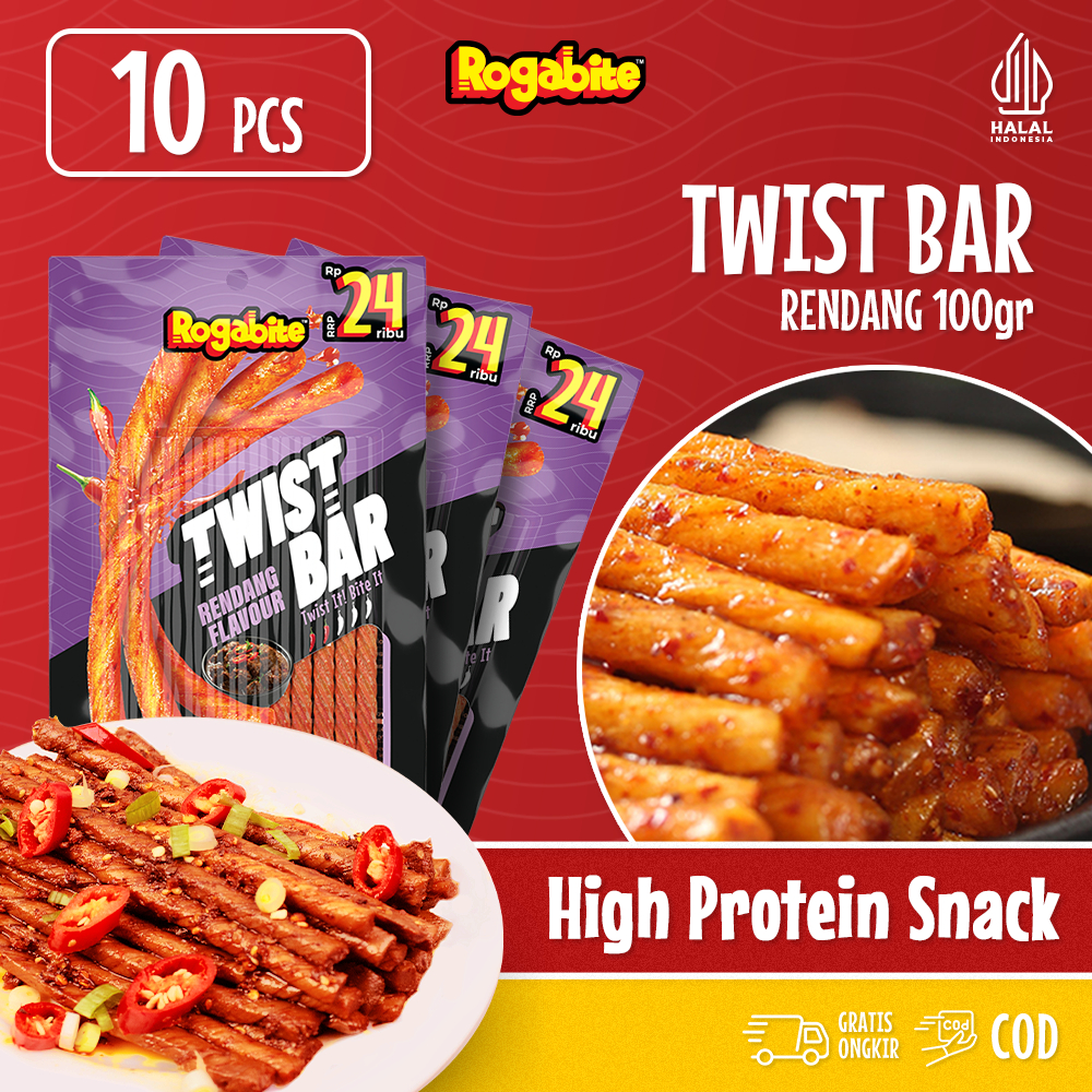 Jual Rogabite - [Halal] [10pcs] Snack Twist Bar Camilan Pedas Makanan ...