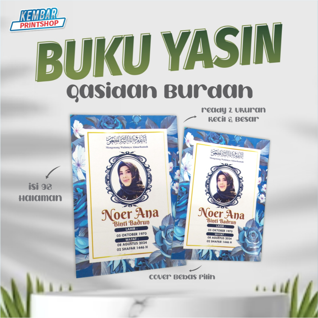 Jual YASIN QASIDAH BURAH | YASIN BURDAH DAN TAHLIL | YASIN BURDAH ...