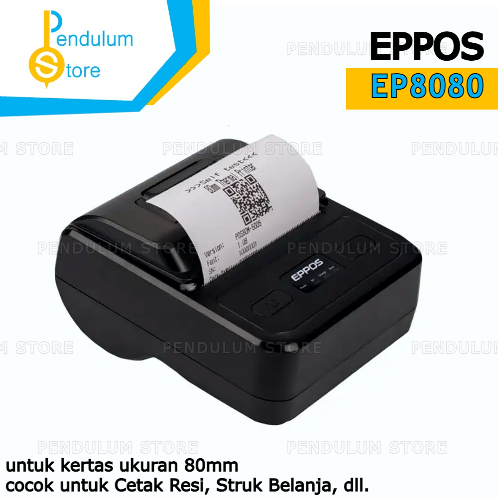 Jual Printer EPPOS EP8080 Portable Mini Thermal Printer Bluetooth pakai kertas 80mm Rechargeable ...