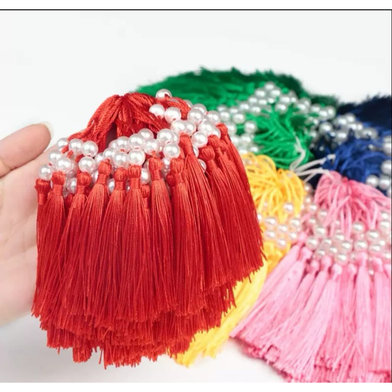 Jual BeadsBaby88 Tansel Rumbai Mutiara Premium untuk hiasan pita rambut ...