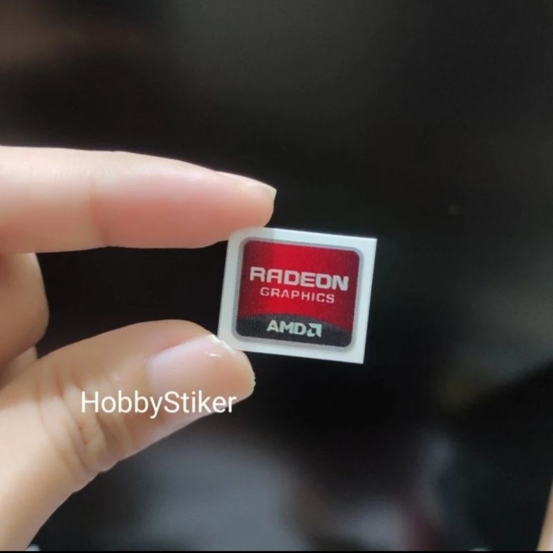 Jual Stiker amd radeon graphic custom untuk laptop pc efek hologram ...