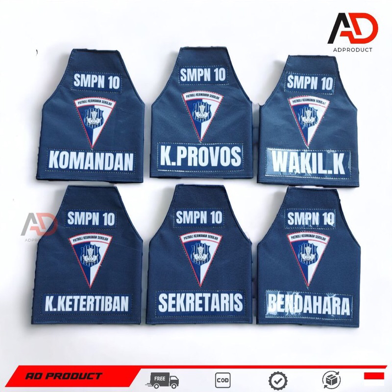 Jual Ban lengan PKS custom logo tulisan warna perekat ukuran custom ...