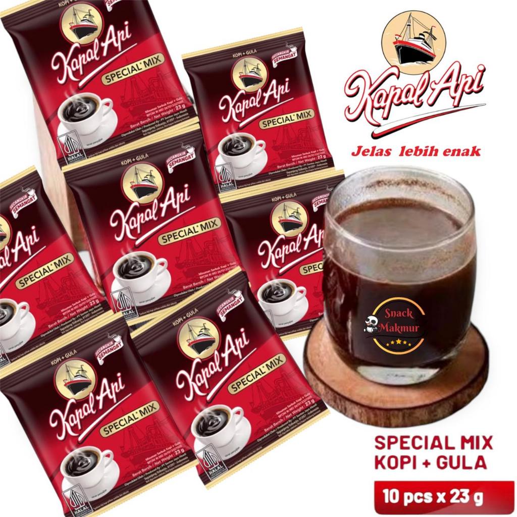 Jual KAPAL API Special Mix ( + GULA ) 1 Renteng (10 x 23 gr) | Shopee ...