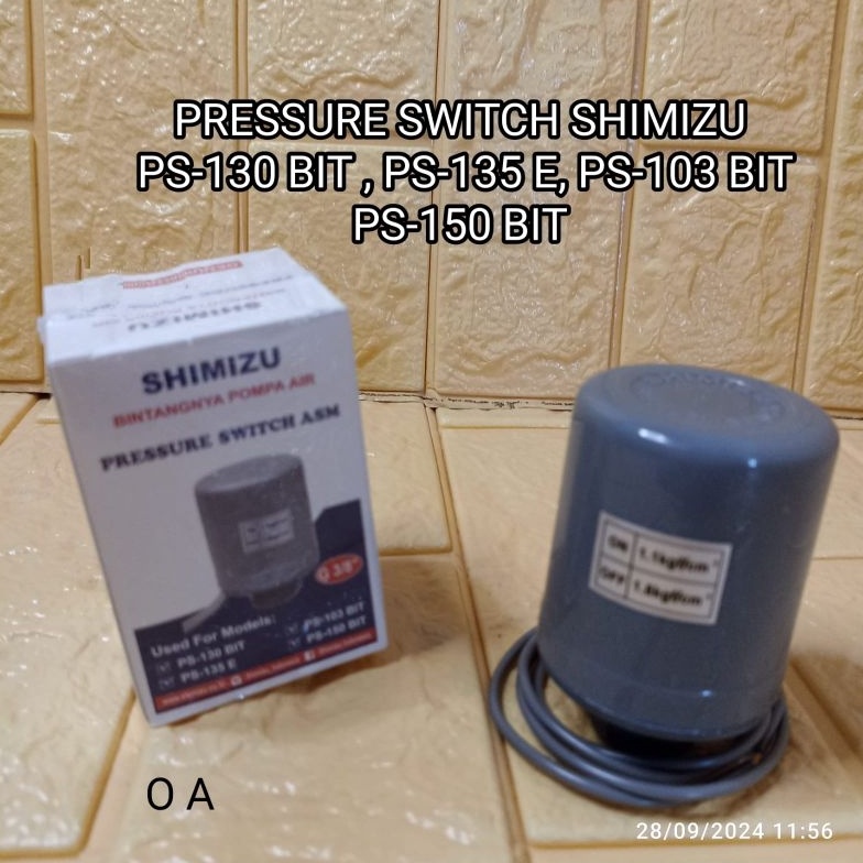 Jual PRESSURE SWITCH SHIMIZU PS13 BIT PS135 E PW132 BIT OTOMATIS POMPA AIR ART K9R9 | Shopee ...