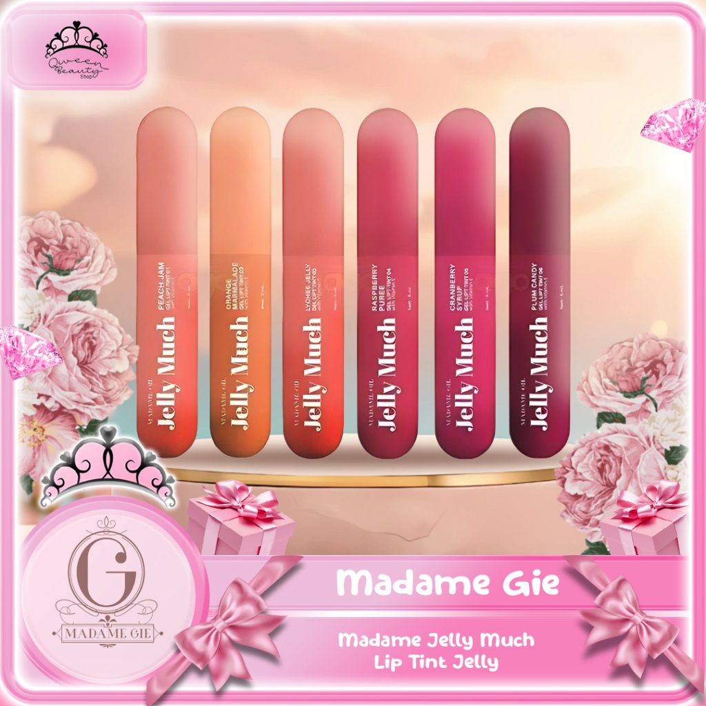 Jual [Qween] Madame Gie Madame Jelly Much - Lip Tint Jelly | Shopee ...