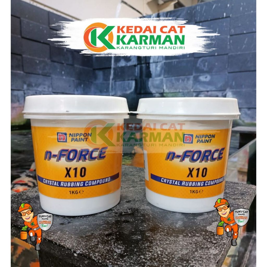 Jual KOMPON NIPON NIPPON PAINT N-FORCE X10 CRYSTAL RUBBING COMPOUND 1 KG 1 KILO | Shopee Indonesia