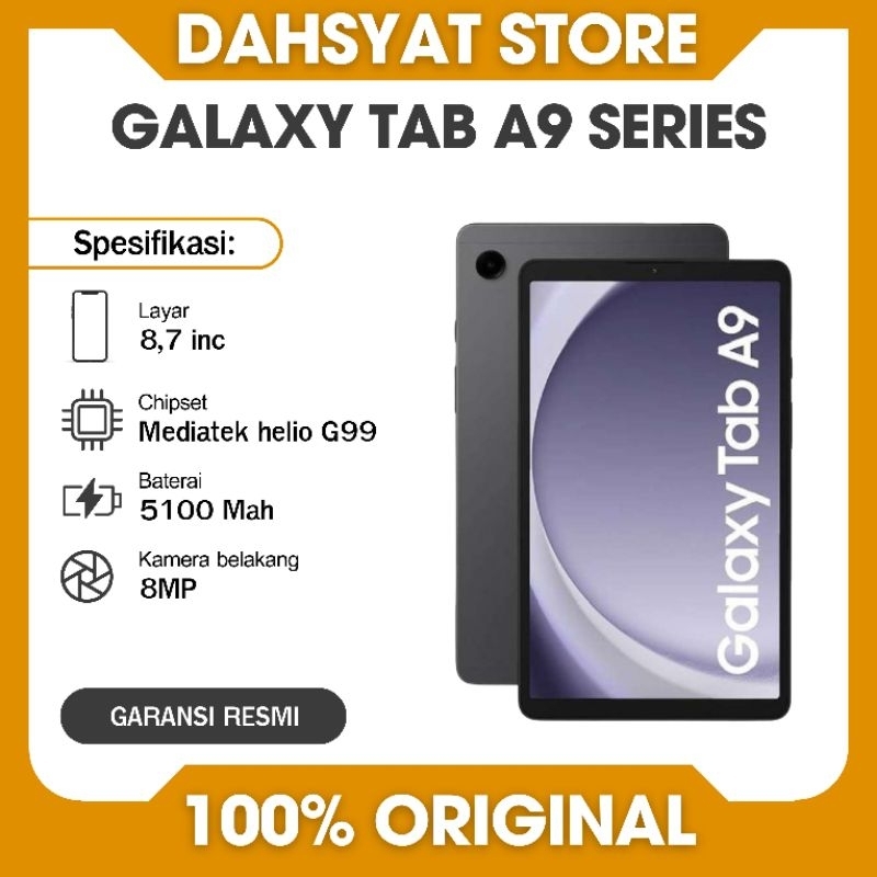 Jual Samsung Galaxy Tab A9 Series 4+4/64GB Layar Besar 8,7 Inci Chipset ...