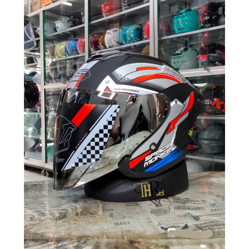 Jual HELM JS ARMOR MOTIF SPACH MONKEY ORIGINAL SNI | Shopee Indonesia