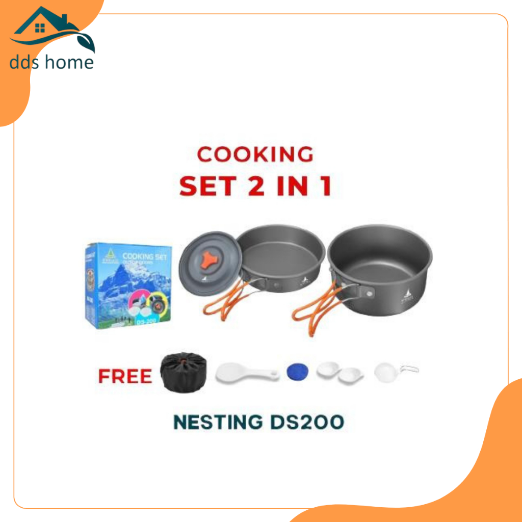 Jual [DDS HOME] Alat Masak Camping Cooking Set Kemping Panci Kemping DS ...