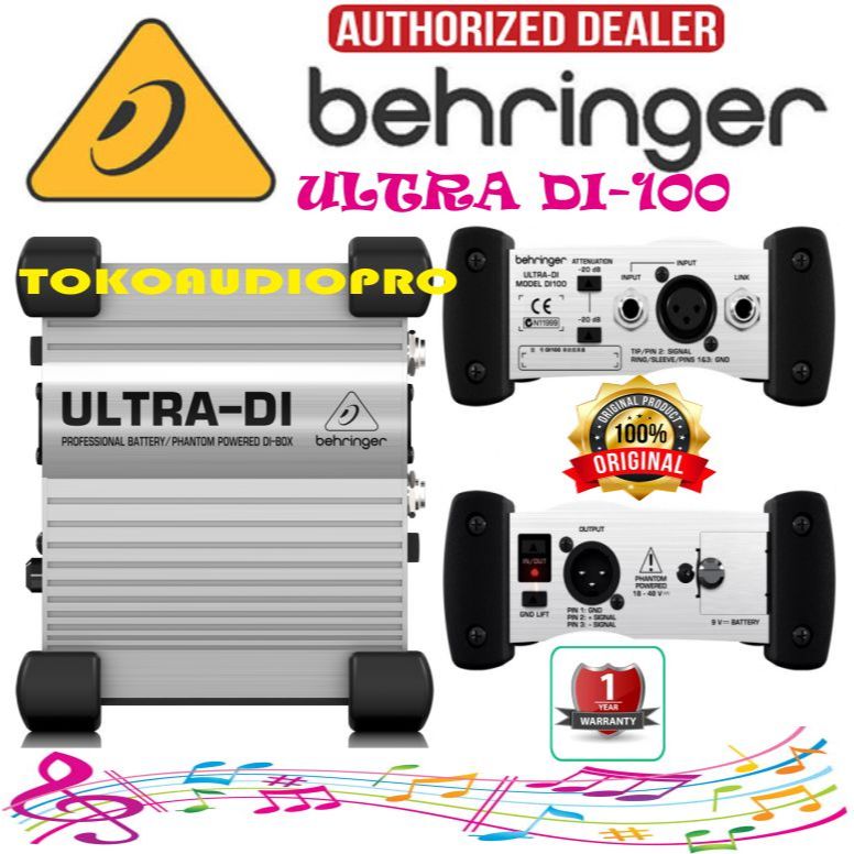 Jual Behringer DI100 1-channel Active Direct Box Di-100 Ultra DI-100 | Shopee Indonesia
