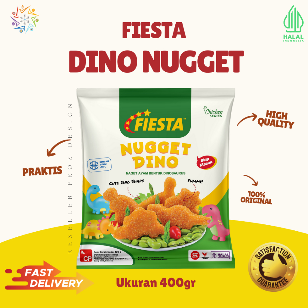 Jual Dino Nugget | Naget Dino Fiesta 400 gr | Nugget Naget Nuget Nagett Nagget Fiesta Piesta ...