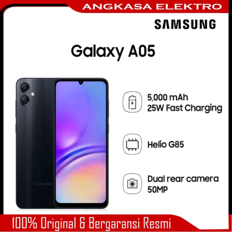 Jual HP SAMSUNG A05 Ram 6/128GB Free Charger - Batere 5000 mah ...