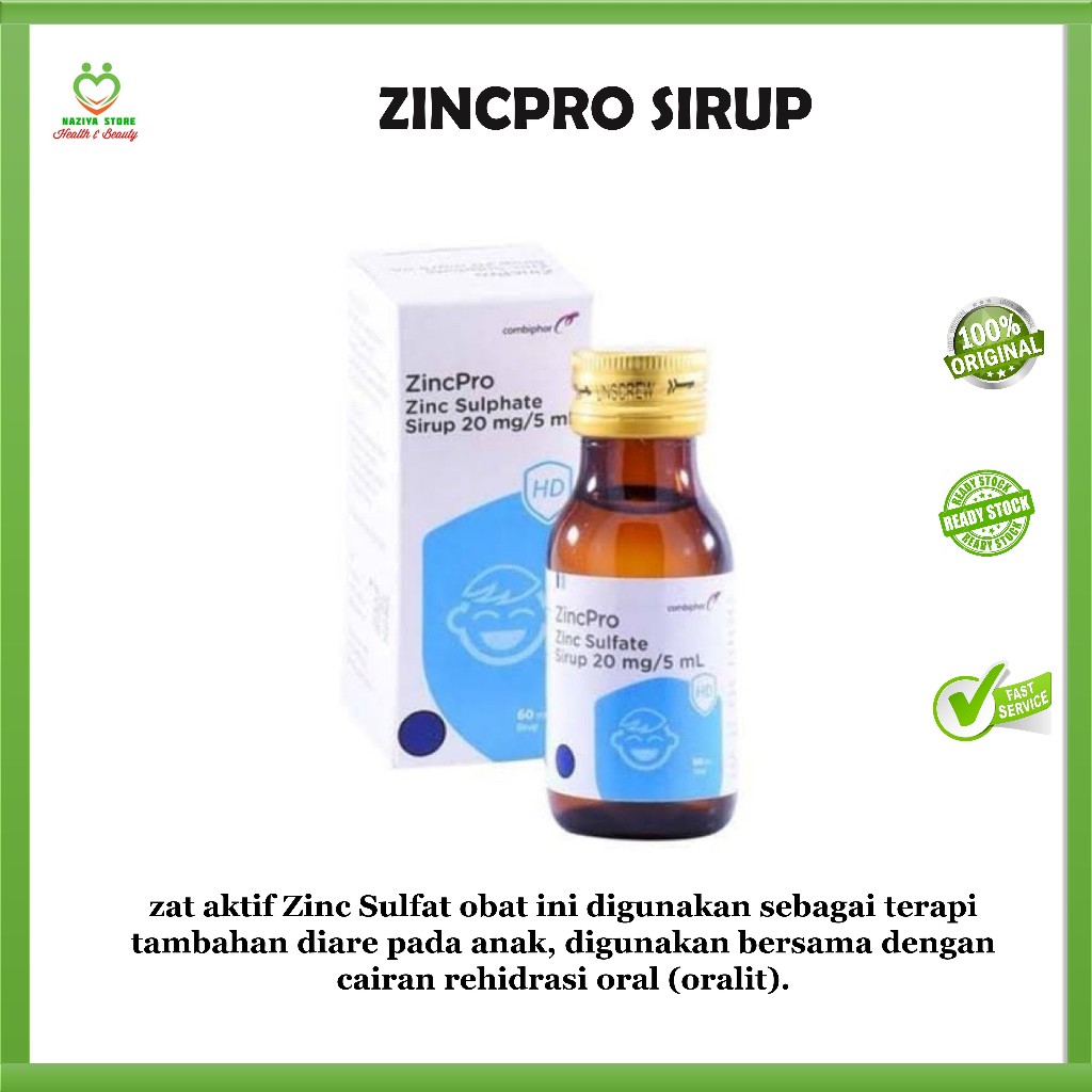 Jual ZINCPRO SIRUP 60 ML ZINC PRO (DIARE DEHIDRASI ANAK) | Shopee Indonesia