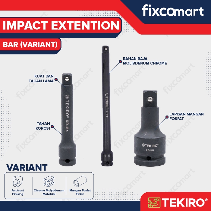 Jual Tekiro Extention Bar Impact 1/2 X 5 Inch | Shopee Indonesia