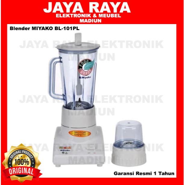 Jual Blender Miyako BL 101 PL | BL-101PL 101PL Plastik Mika Kapasitas 1 ...