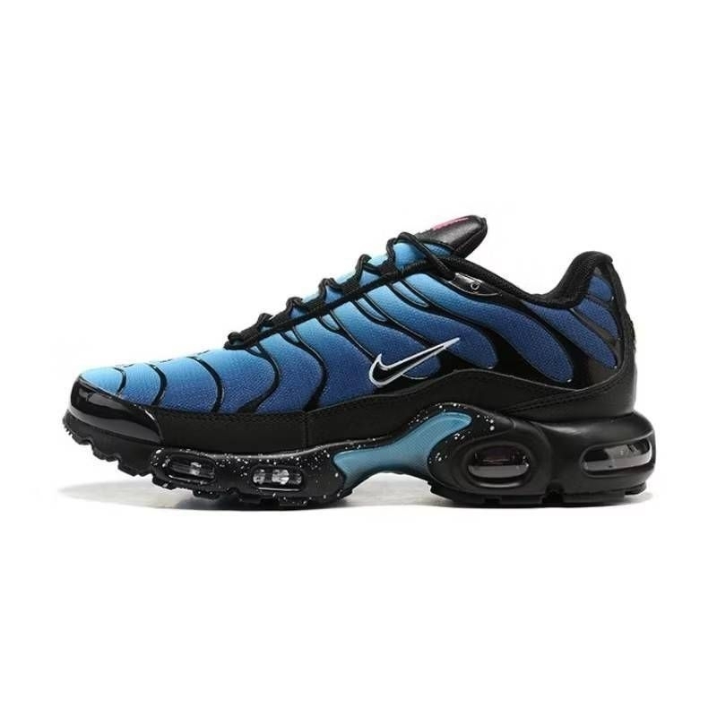 Jual NIKE AIR MAX PLUS TN BLUE WITH BLACK MEN'S SNEAKERS SHOES | Shopee ...