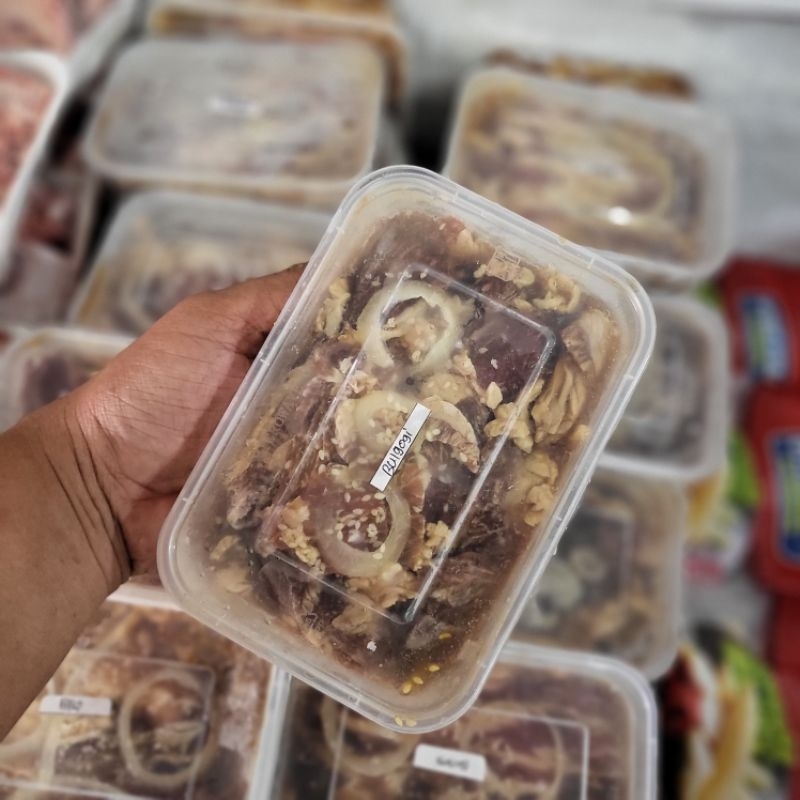 Jual Daging Slice Beef Slice Marinasi Blackpepper BBQ Bulgogi 500 gram ...