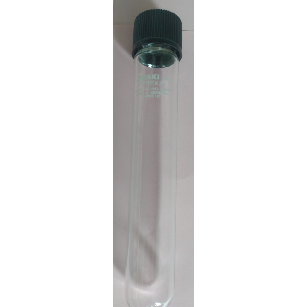 Jual Tabung Reaksi Kaca 45 ml Tutup Ulir | Shopee Indonesia
