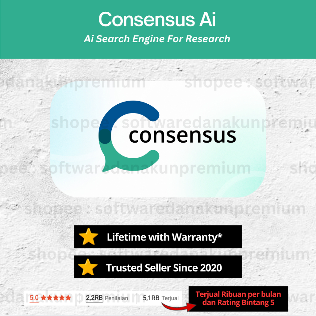 Jual Consensus Ai Premium Software AI Research Paper | Shopee Indonesia