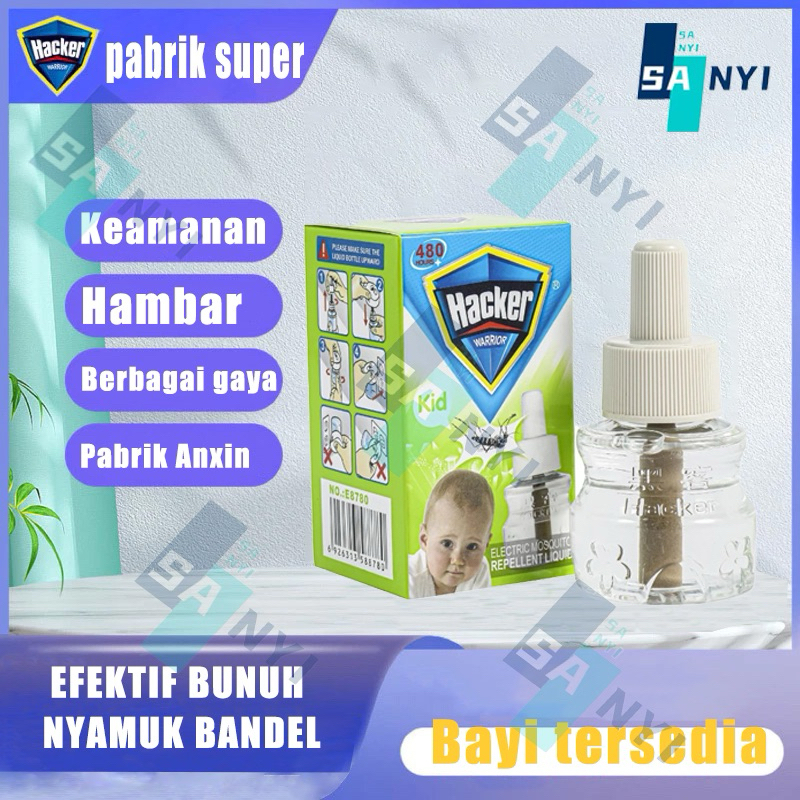 Jual HACKER OABT NYAMUK LIQUID ALAT PENGUSIR NYAMUK REFIL CAIRAN, AMAN ...