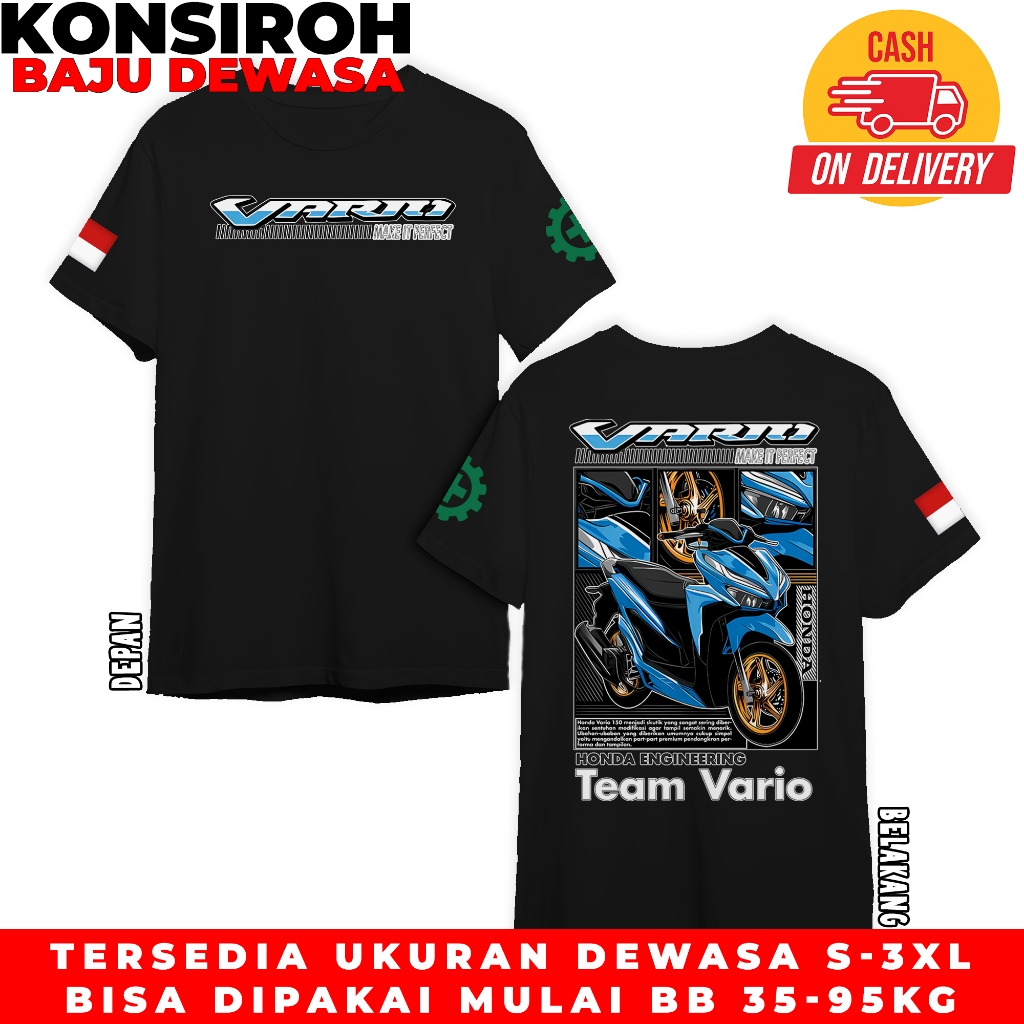Jual KAOS MOTOR DEWASA TEAM VARIO BIRU RACING HELL BAJU DEWASA SERI ...