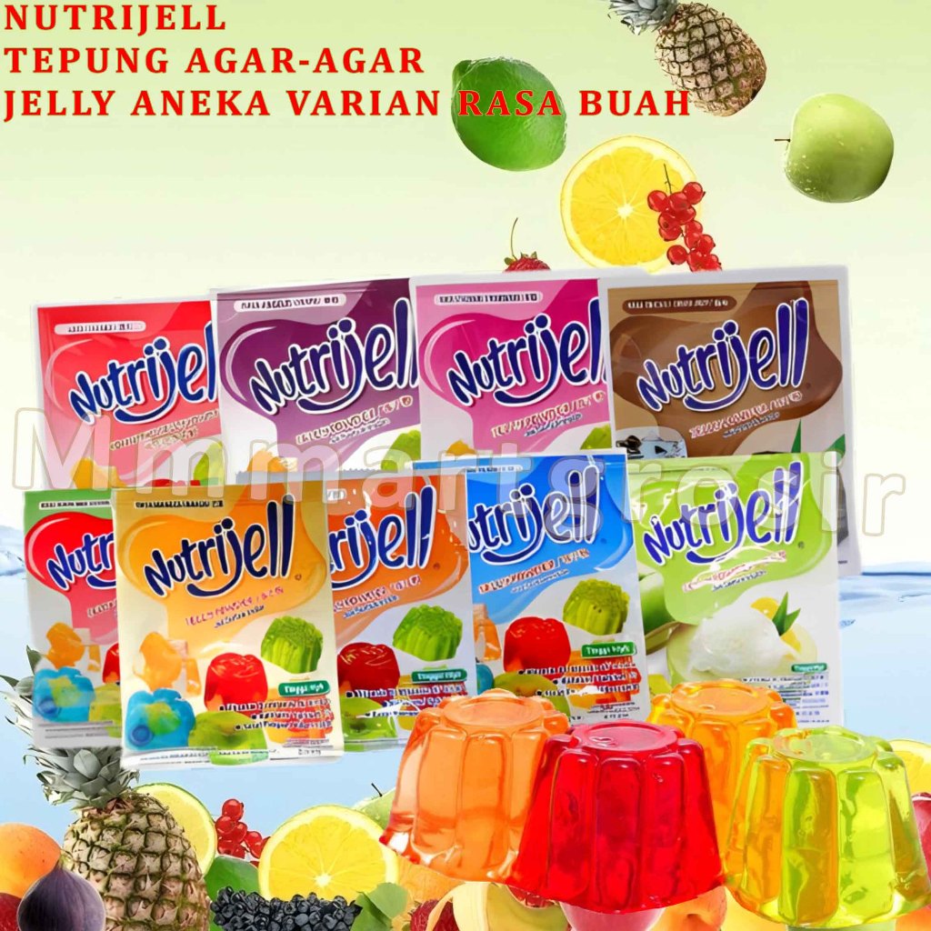 Jual Nutrijell Jelly / Tepung Agar-Agar / Jelly Aneka Varian Rasa Buah / 15gr | Shopee Indonesia