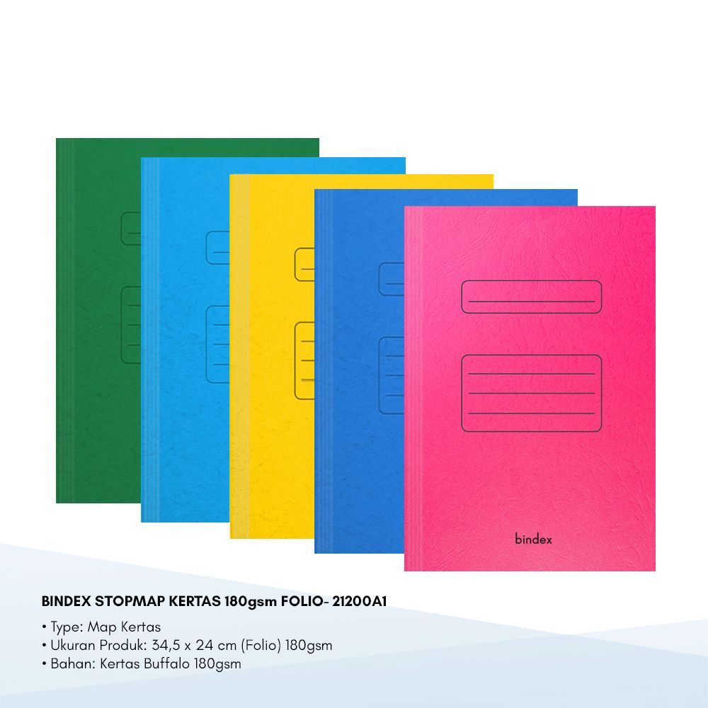 Jual Bindex Stop Map Kertas Folio Tebal 180 Gsm (Pak) | Shopee Indonesia