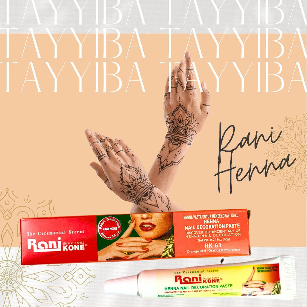 Jual Henna Kuku / Pacar Kuku Halal Kutek Arab Rani Kone 61 Nail ...