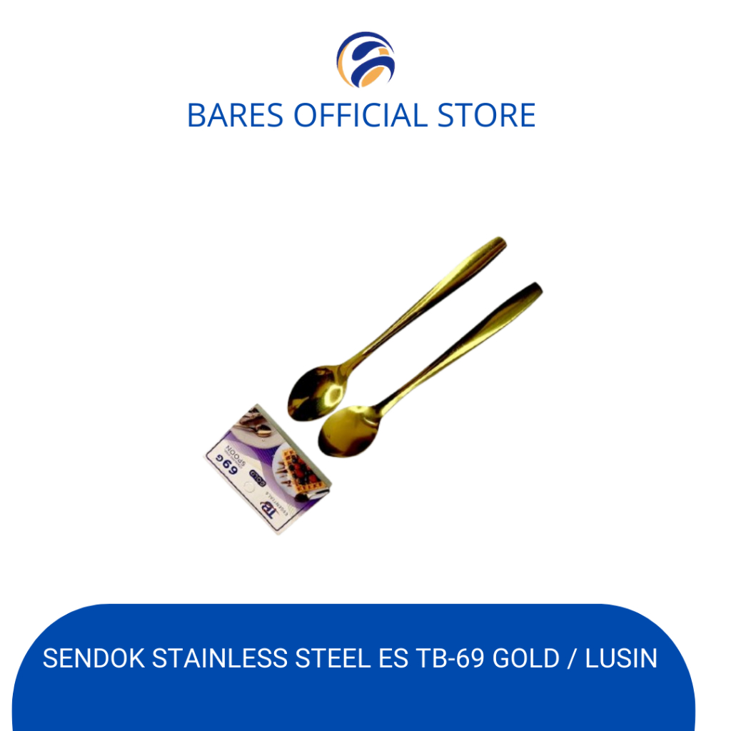 Jual Sendok Stainless Steel Es Tb-69 Gold / Lusin ( 12 pcs ) | Shopee ...