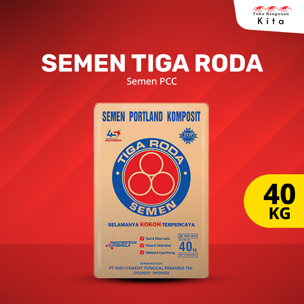 Jual Semen Tiga Roda PCC - 40kg | Shopee Indonesia