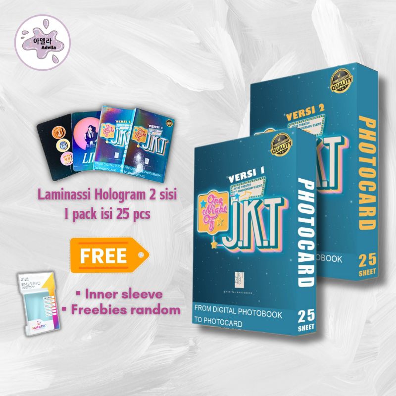Jual Photocard Hologram Jkt48 One Night ( Team J / Team KIII / Team T ) - 2 Sisi - 1 Pack isi ...