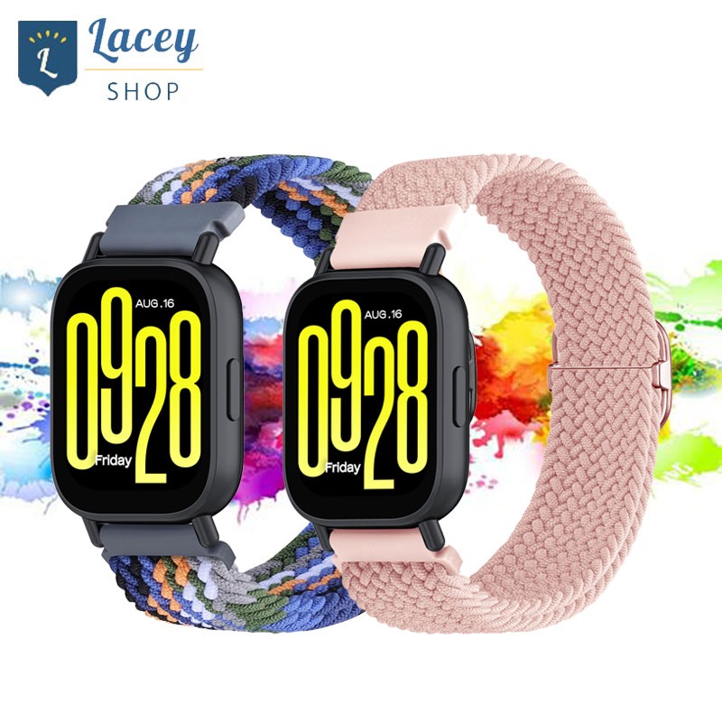 Jual Nylon Strap 22mm for Redmi Watch 5 Active Elastic Woven Strap for Redmi Watch 5 Lite Tali ...