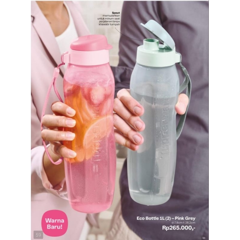 Jual Eco Bottle 1 Liter Flip Tupperware | Shopee Indonesia
