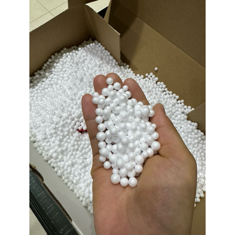 Jual Styrofoam Bola Putih 20gr Undian Hampers Butiran Gabus Bulat ...