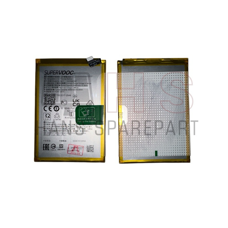 Jual BLPA17 BATERAI REALME 12 5G - ORIGINAL BATTERY BLP-A17 | Shopee ...