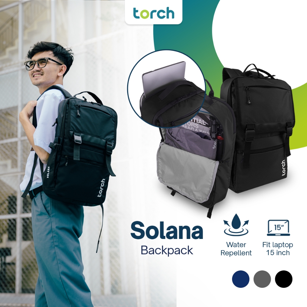 Jual TORCH Solana Tas Totebag Ransel Punggung Sekolah Kerja Jinjing ...