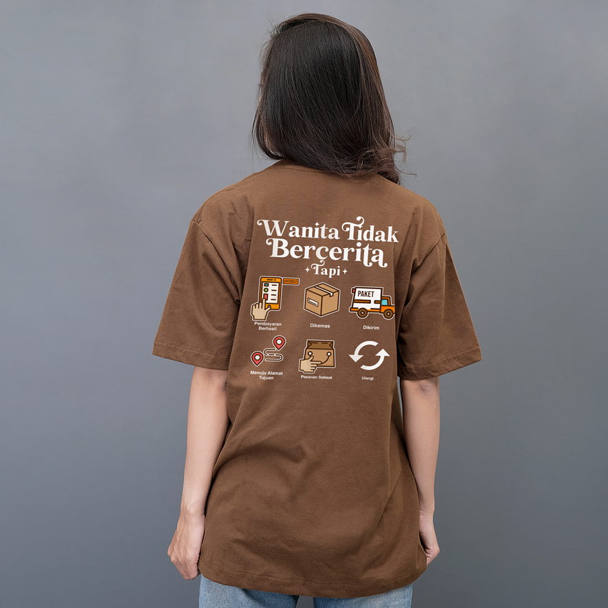 Jual Kepswell - Kaos Wanita Tidak Bercerita V1 - Kaos Kata Kata- Baju Kata Kata Combed 24s ...